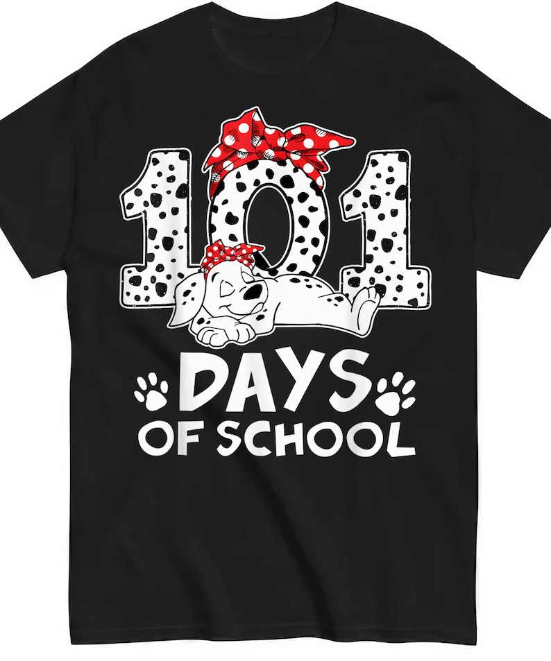 100 Days of School Dalmatian Dog Kids 100 Days Smarter - Etsy