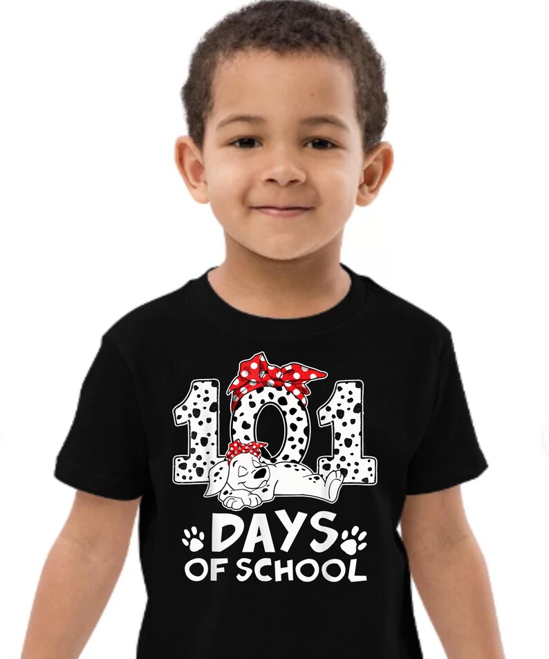 100 Days of School Dalmatian Dog Kids 100 Days Smarter - Etsy