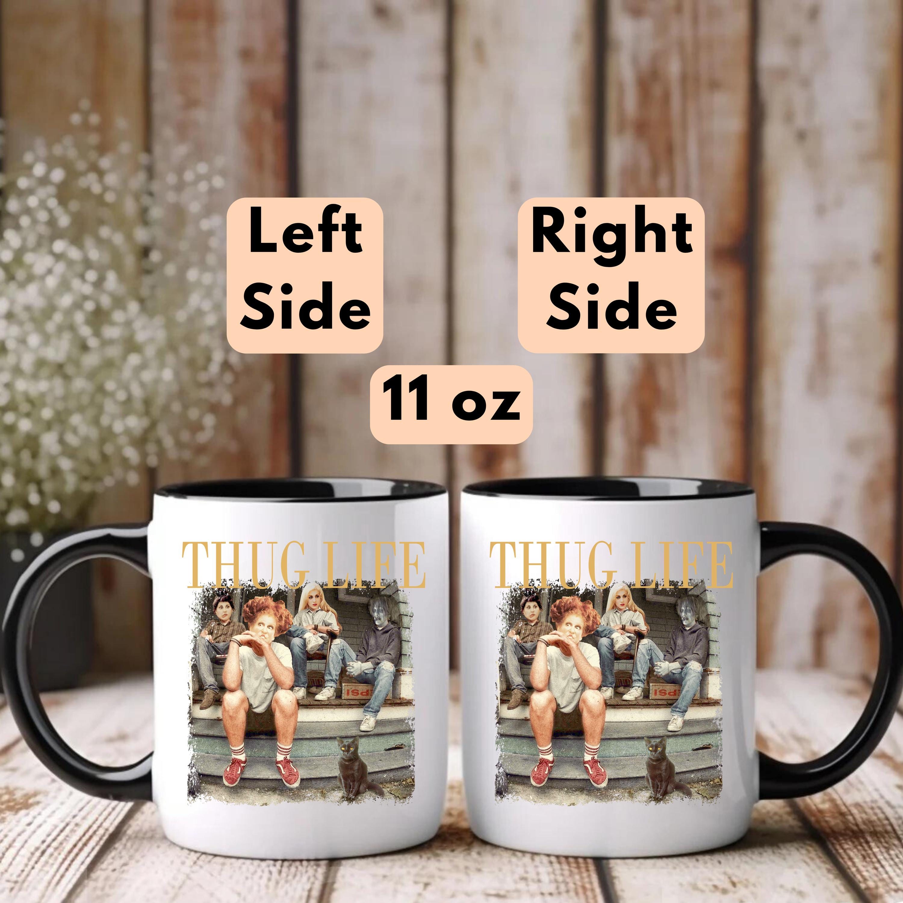 Retro Witches Movie , Thug Life Retro Halloween Character Mug, Bad ...