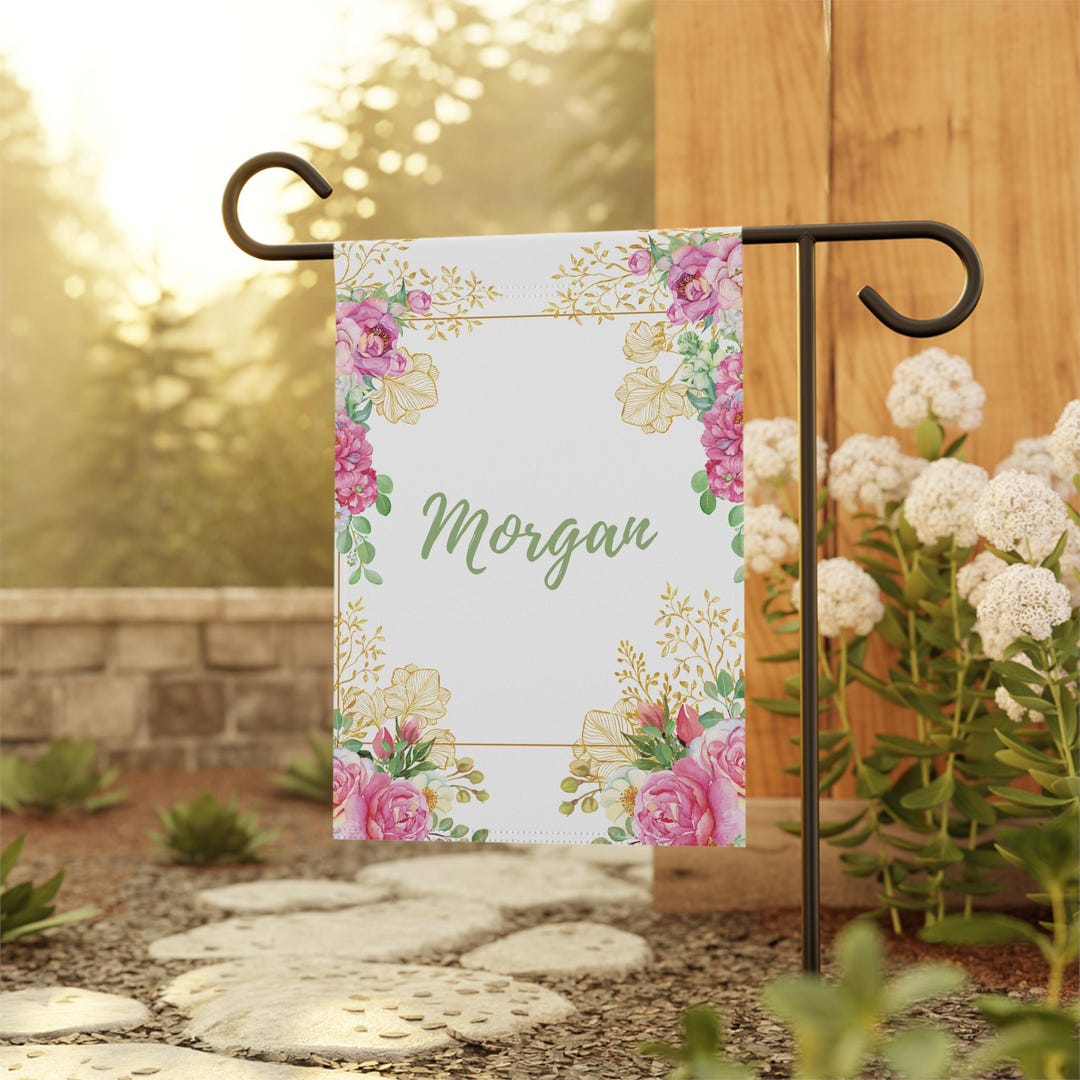 Custom Family Name Garden Flag, Wedding Decor, Housewarming Gift - Etsy