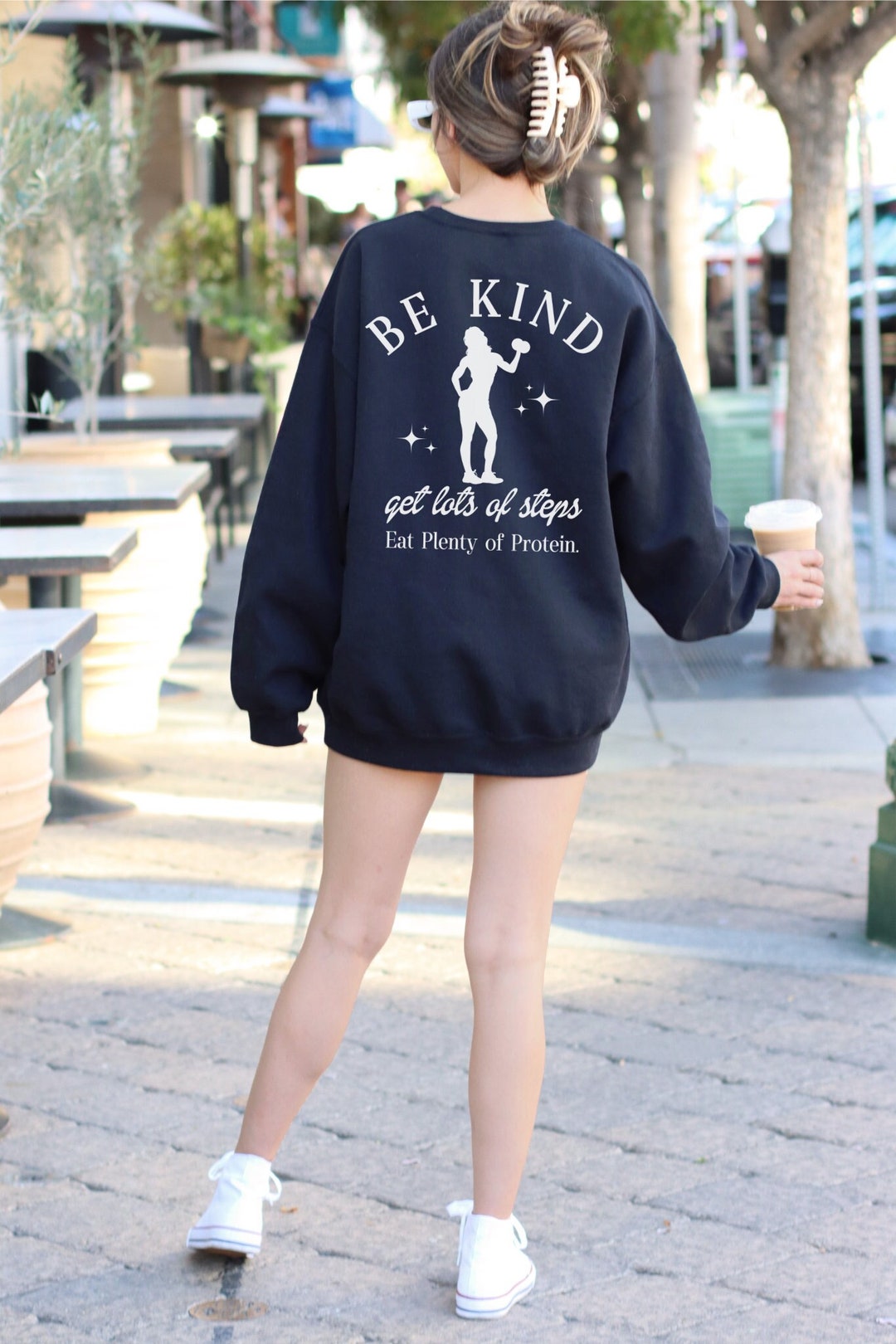 Trendy Workout Sweatshirt, Workout Gym Shirt, Oversized Workout Sweater ...
