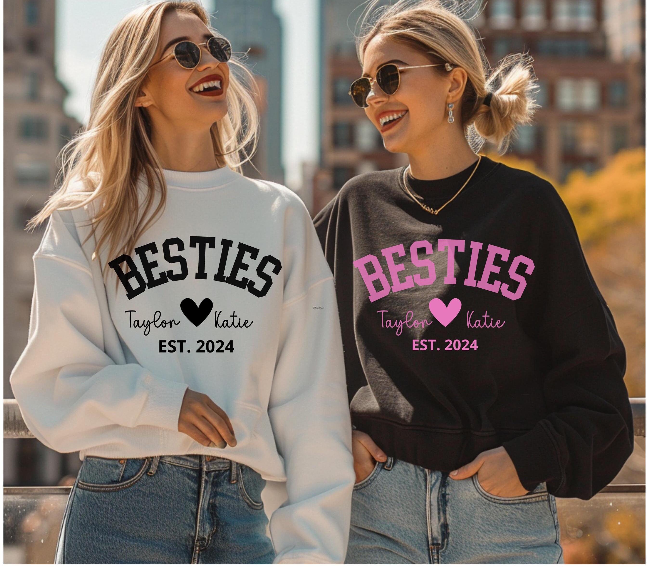 Custom Bestie Sweatshirt, Best Friends Sweatshirt, Eight Billion Hoodie ...