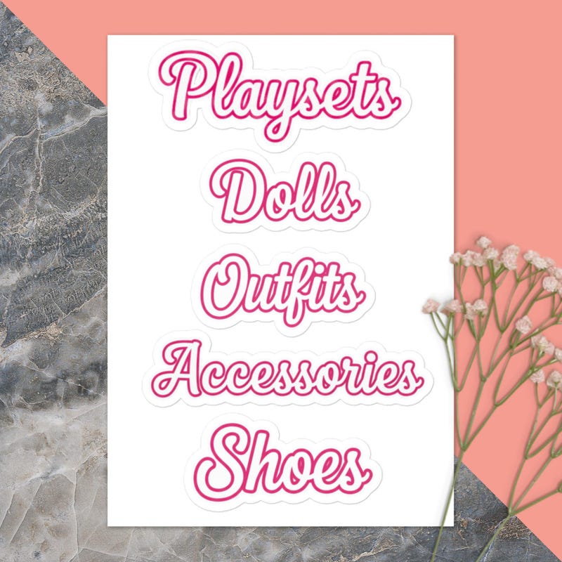 Toy Craft Storage Labels - Etsy