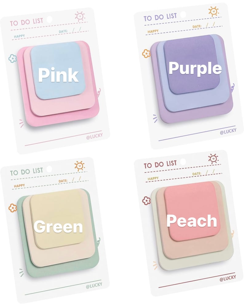 Pastel Sticky Notes | Multi Color Memo Pad | Post-it | Cute ...