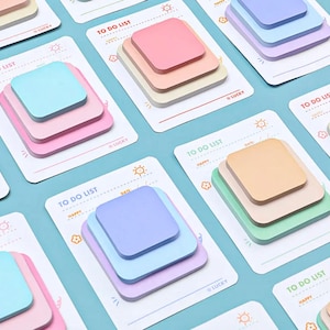 Pastel Sticky Notes | Multi Color Memo Pad | Post-it | Cute ...