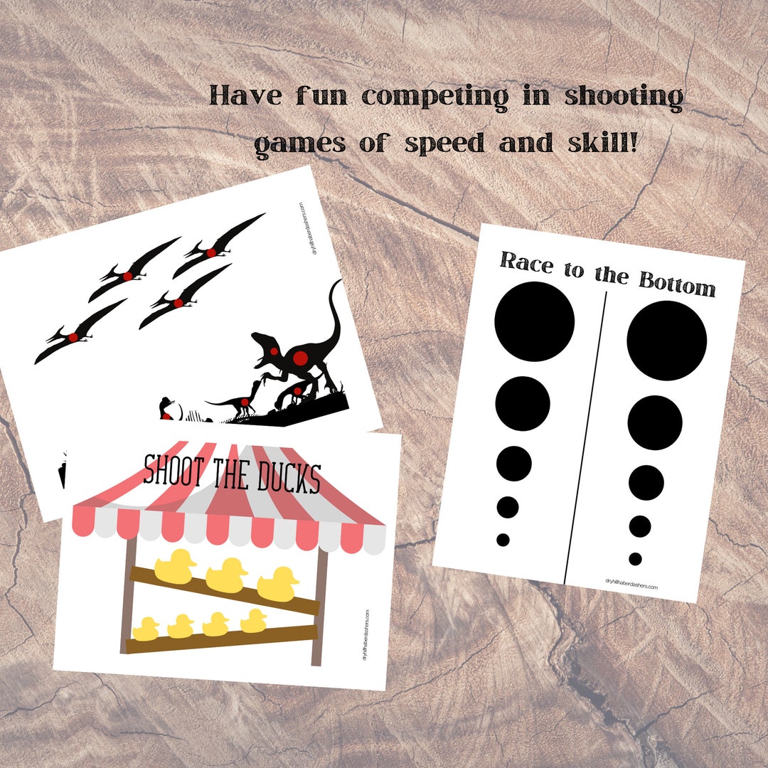 Printable PDF Target Shooting Games! Instant Download Range Day Pack ...