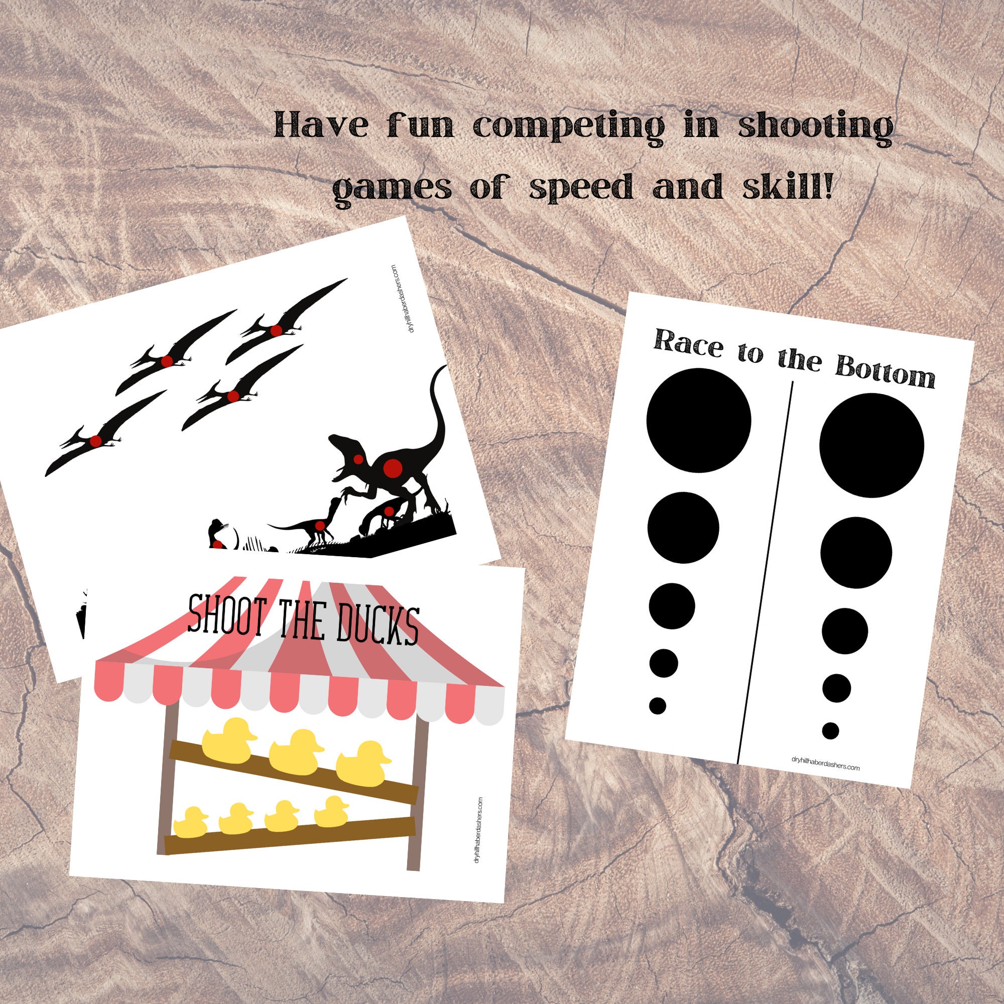 Printable PDF Target Shooting Games! Instant Download Range Day Pack ...