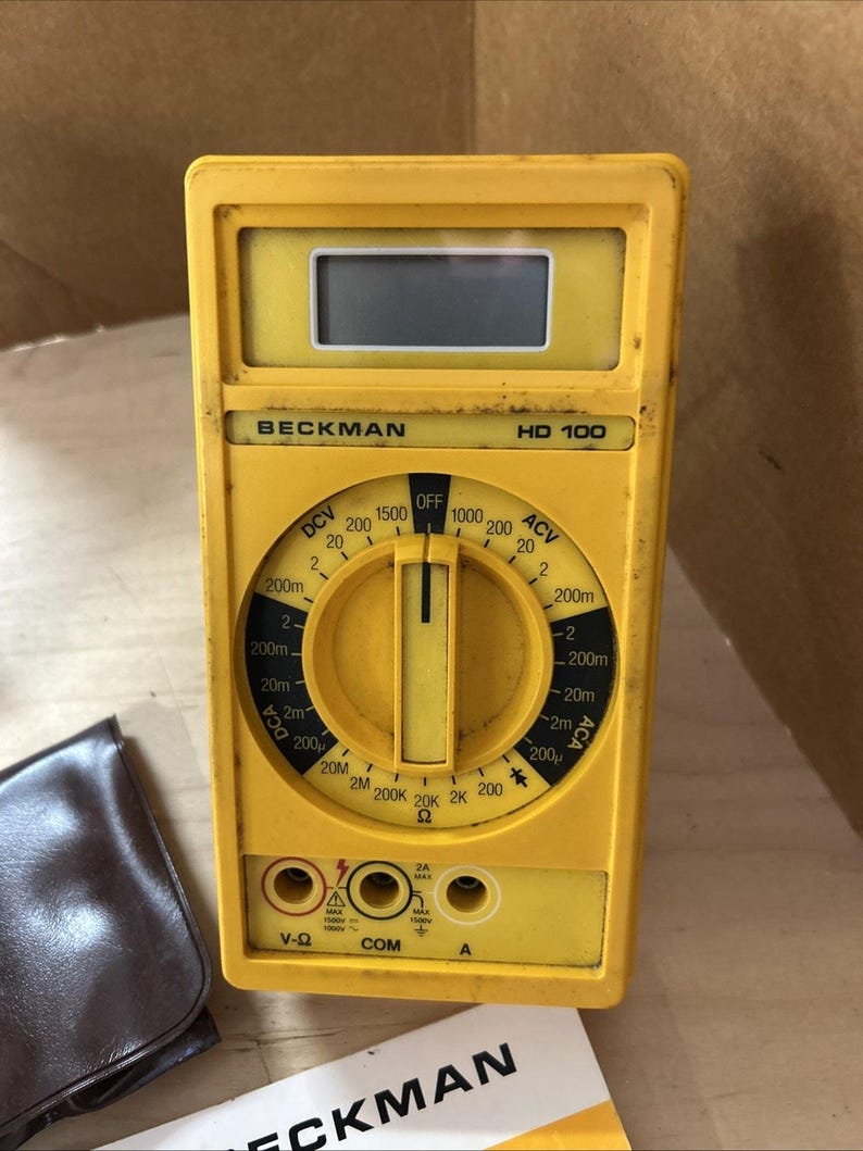 Vintage Beckman Industrial Digital Multimeter HD100 - Etsy