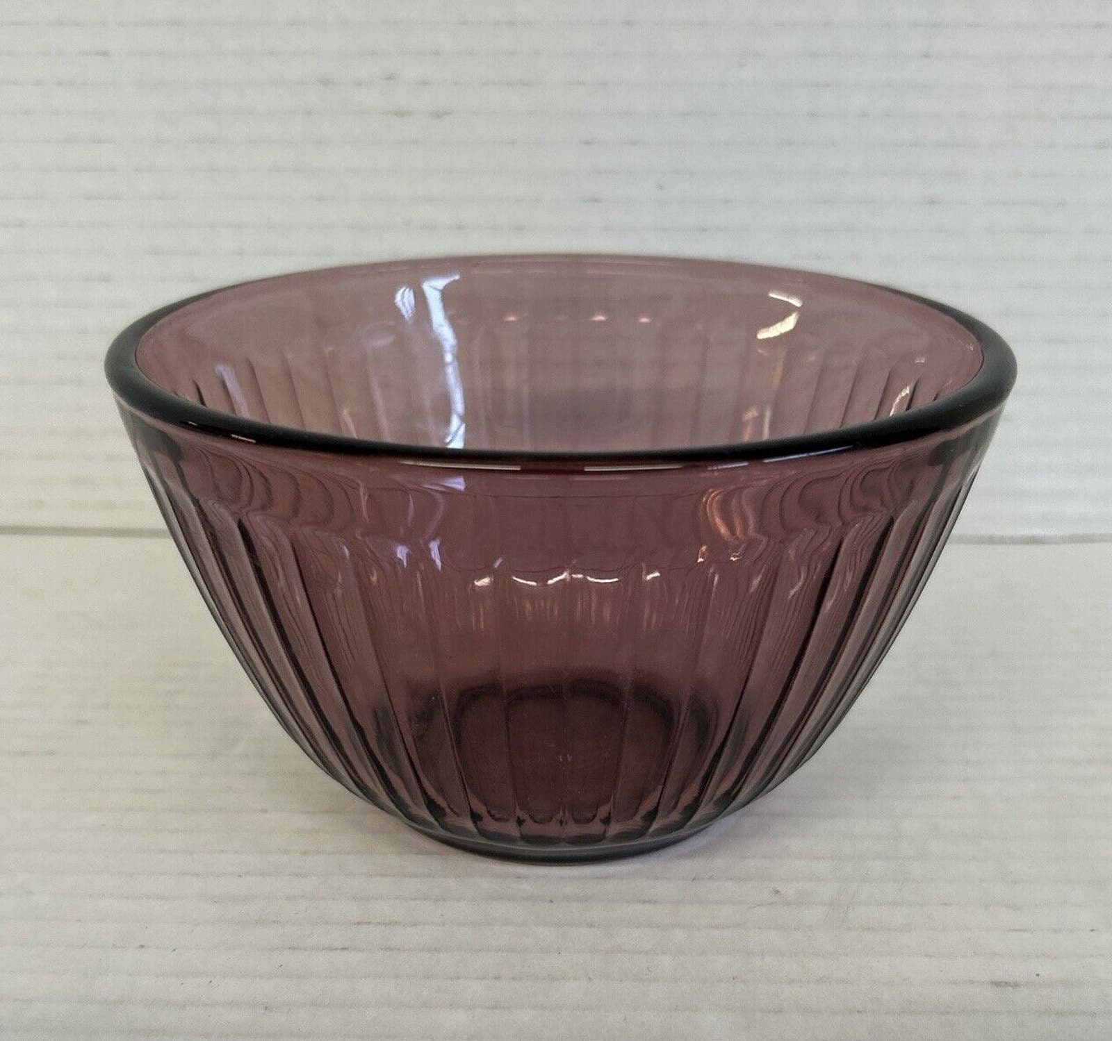 Pyrex Ribbed Cranberry Glass Mixing Bowl 7401-S 3 Cup 750ML - Etsy