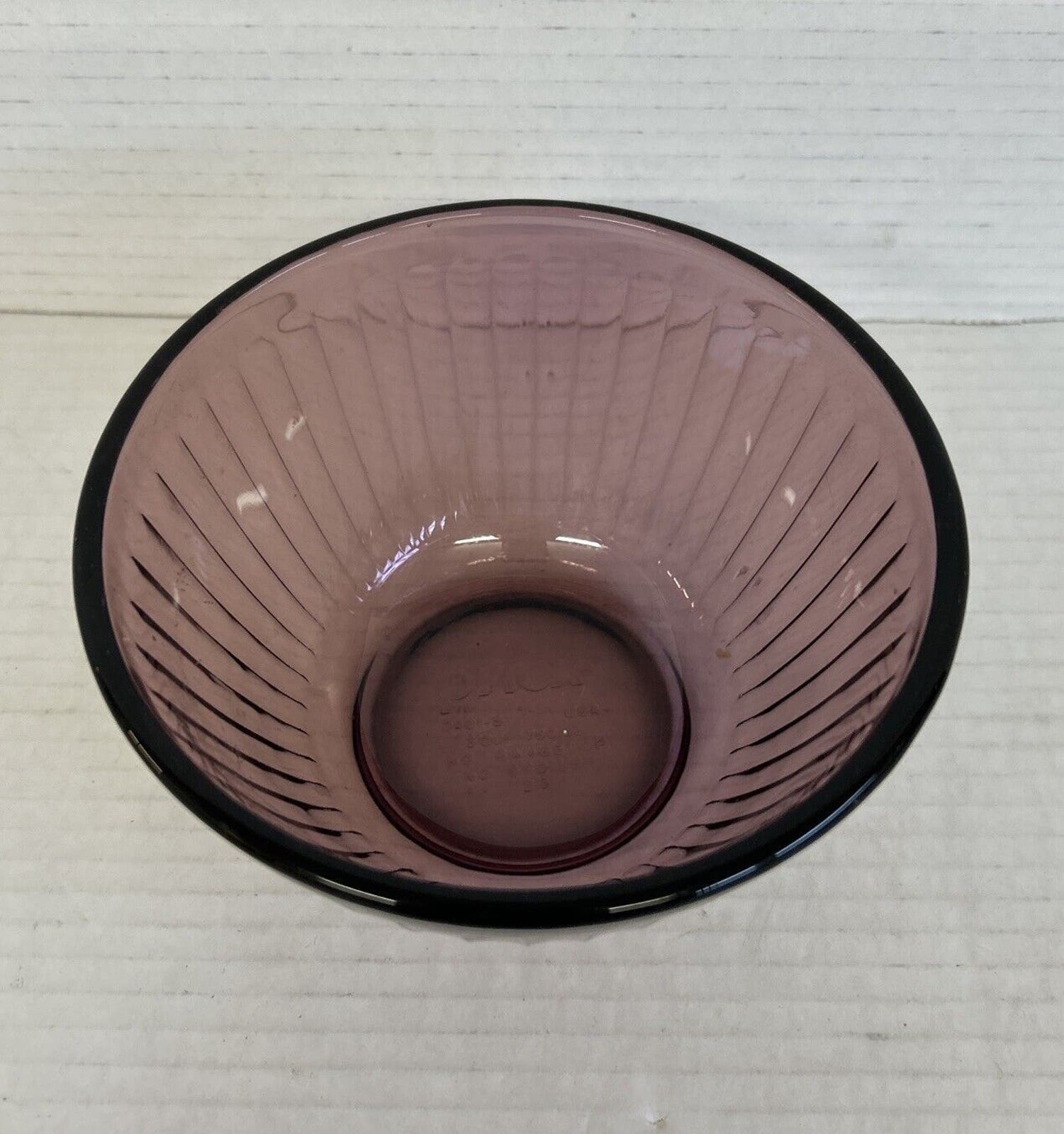 Pyrex Ribbed Cranberry Glass Mixing Bowl 7401-S 3 Cup 750ML - Etsy