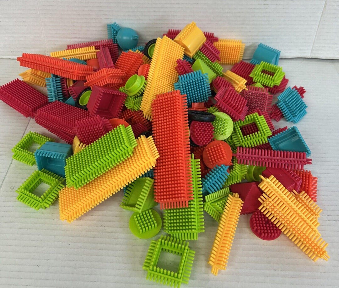 Battat Bristle Block Stem Building Blocks Lot of 130 Pieces - Etsy