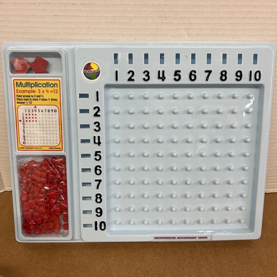 2004 Montessori Math Multiplication Board NEW - Etsy