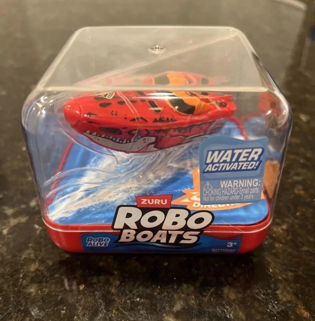Zuru Robo Alive Series 1 Robotic Boats Shark Boat Red - Etsy