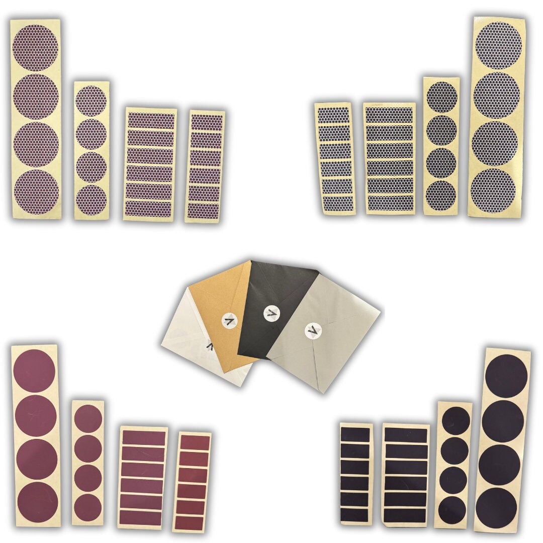 Match Striker Stickers (48 Stickers) Set Contains 12 1 Inch Circles, 12 ...