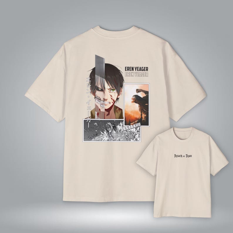Anime Tee, Eren Yeager Attack on Titan Shirt, Graphic Tee, Geek Gift ...
