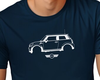 Unisex Minimalist Austin Mini Shirt, Classic Mini Cooper Tshirt, Mini ...