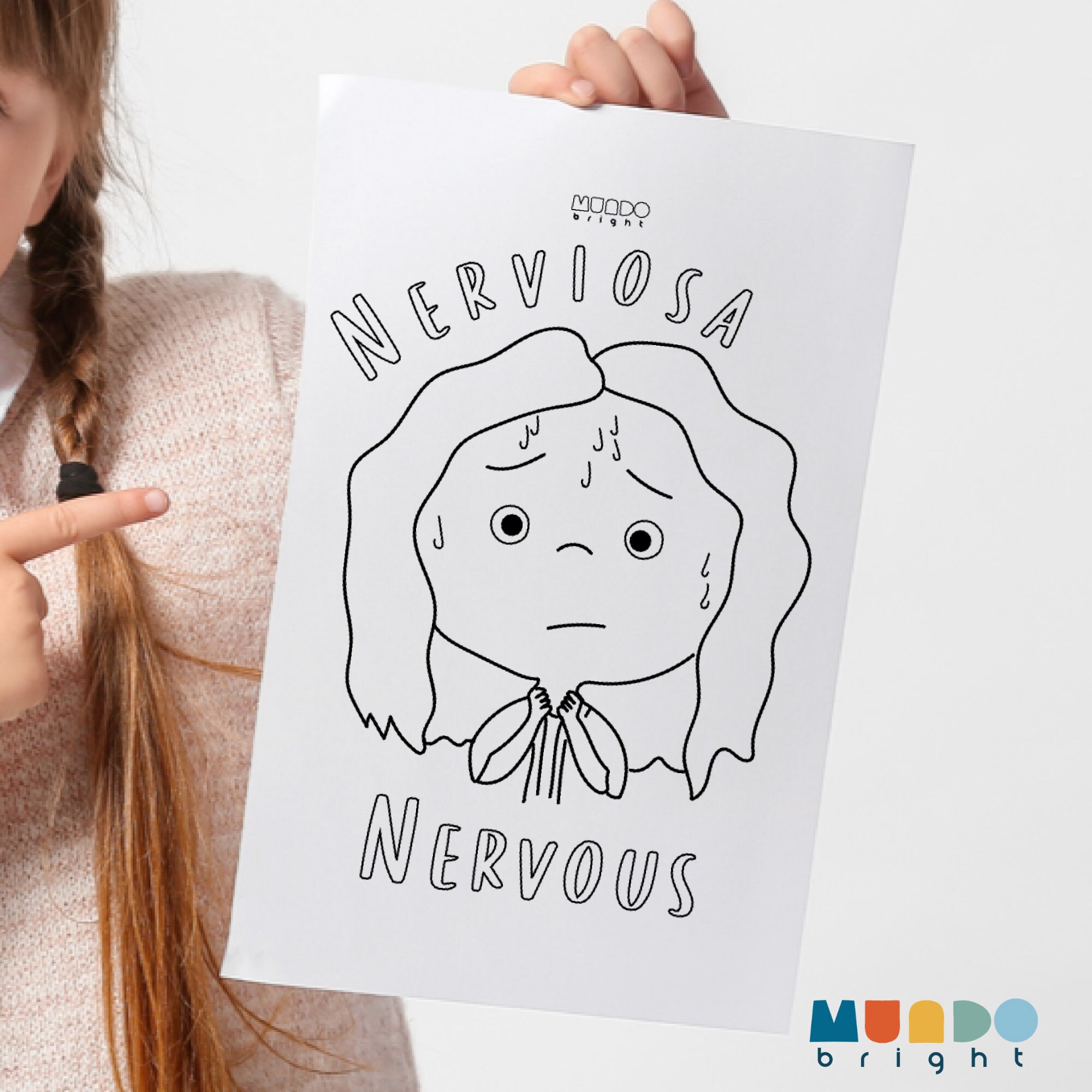 Bilingual Emotions Coloring Pages - Etsy