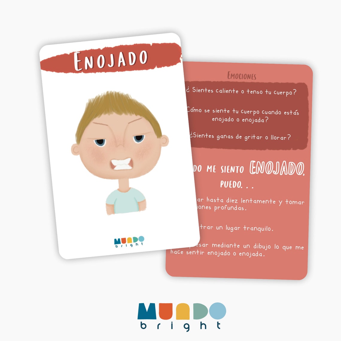 Spanish Emotional Intelligence Cards for Kids - Learn to Manage ...