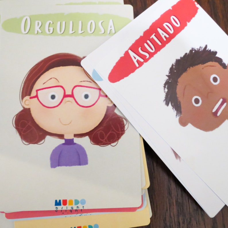 Spanish Emotional Intelligence Cards for Kids Learn to Manage Emotions ...