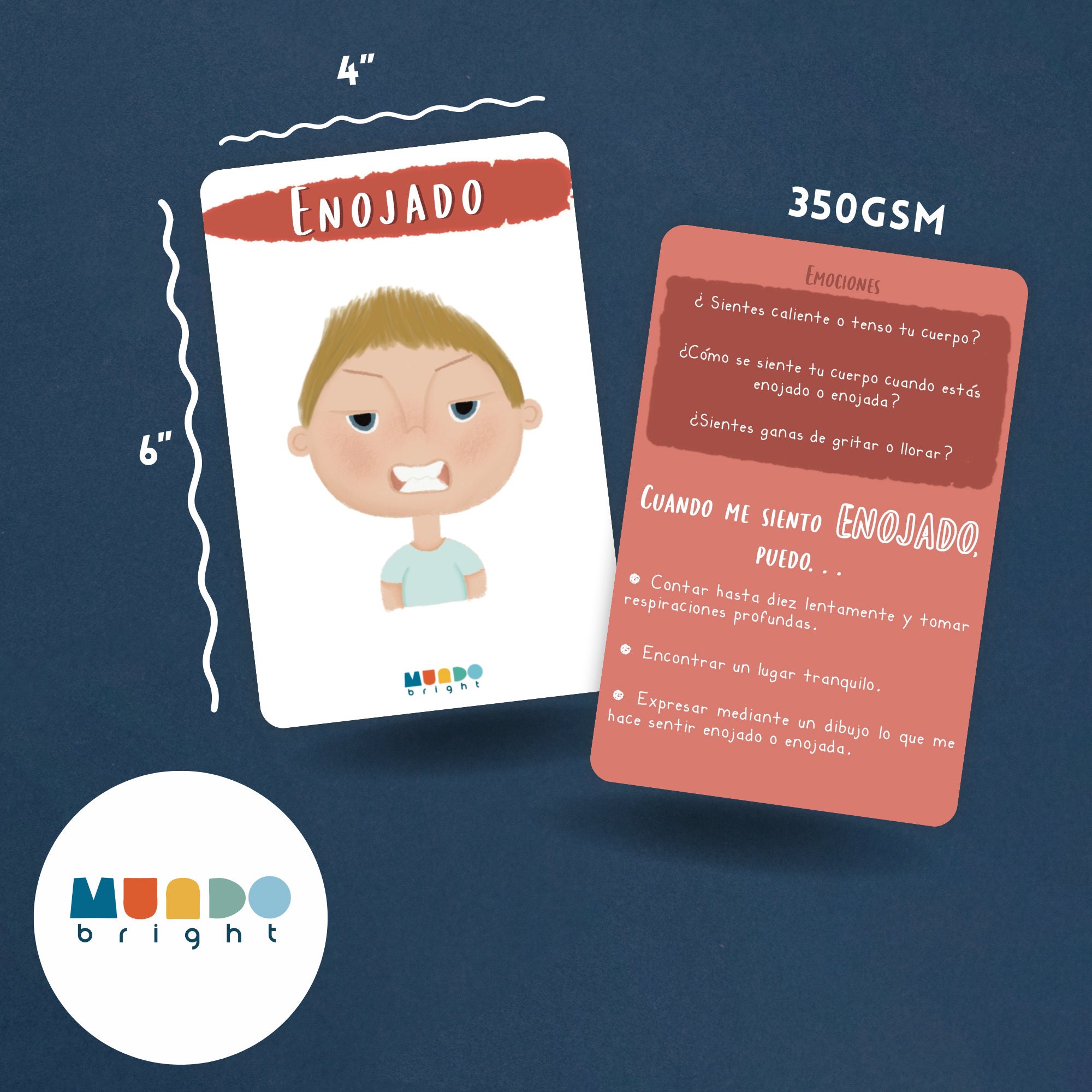 Spanish Emotional Intelligence Cards for Kids - Learn to Manage ...