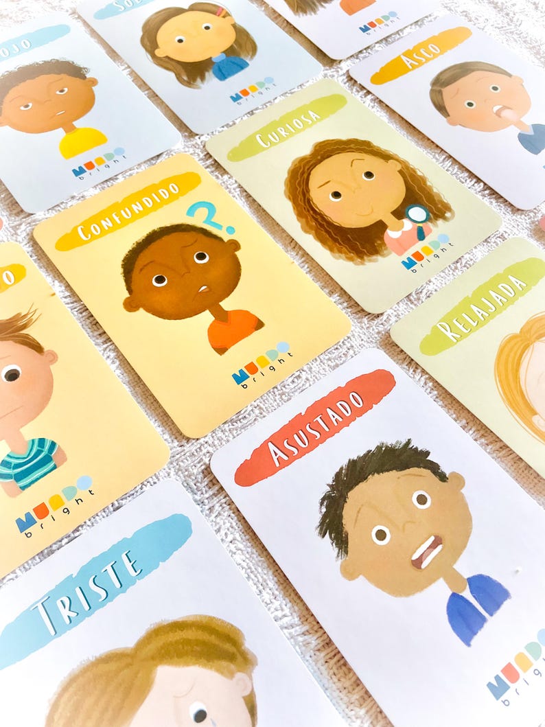 Spanish Emotional Intelligence Cards for Kids - Learn to Manage ...
