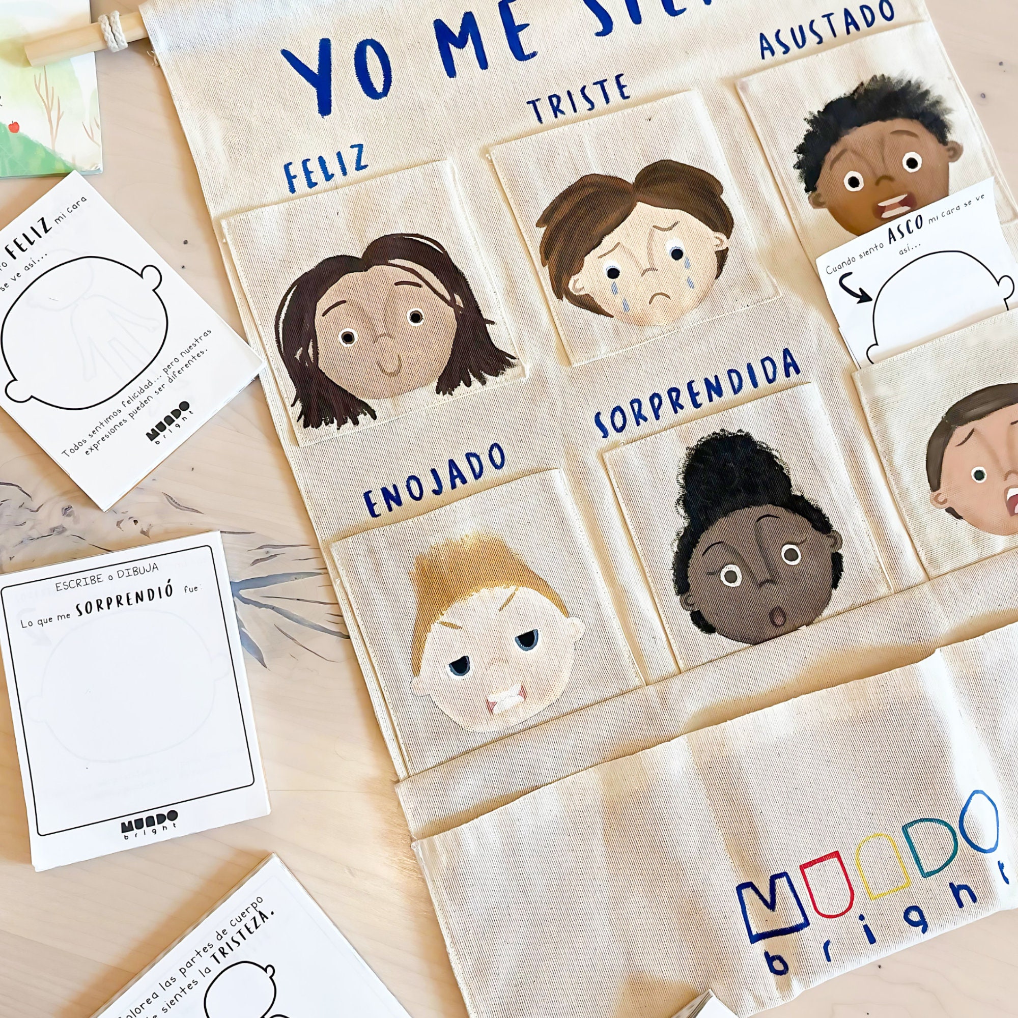 Emotions Banner for Kids Hand Painted, Interactive Emotional Learning ...