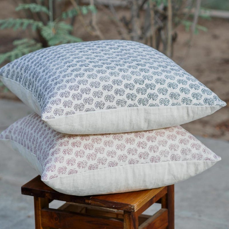 Block Print Pillows - Etsy