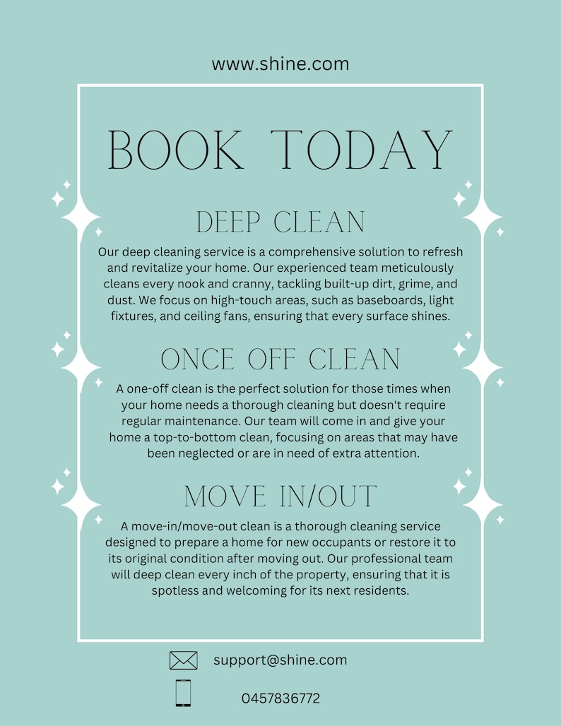 Editable Cleaning Services Template Ready to Use in Your Businesses ...