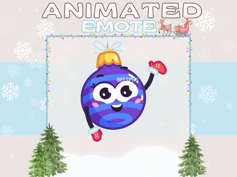 Animated Twitch Emote » ''jolly Wave'' » Christmas Emote for Twitch ...