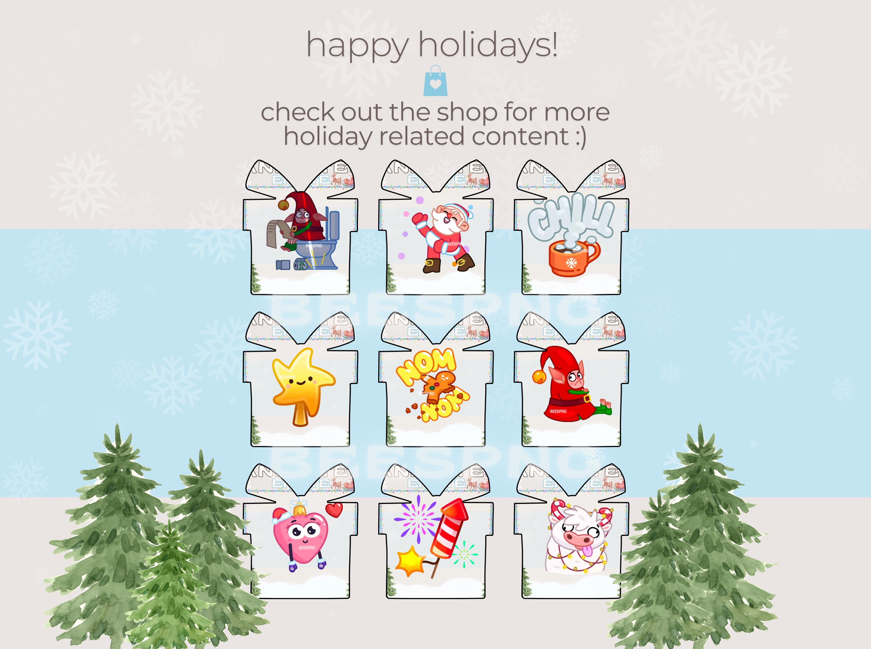 Animated Emote » Jumpscare » Instant Download | Christmas Stream Assets ...