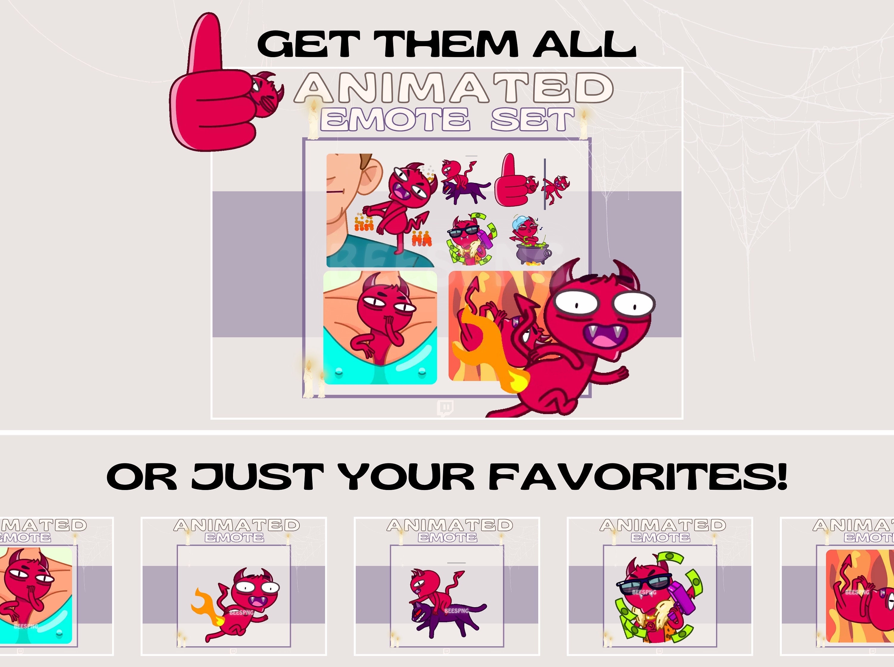 Animated Twitch Emote » Devil on Your Shoulder » Halloween Emotes ...