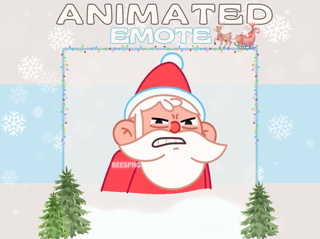 Animated Emote » Upset Santa» Instant Download | Christmas Stream ...