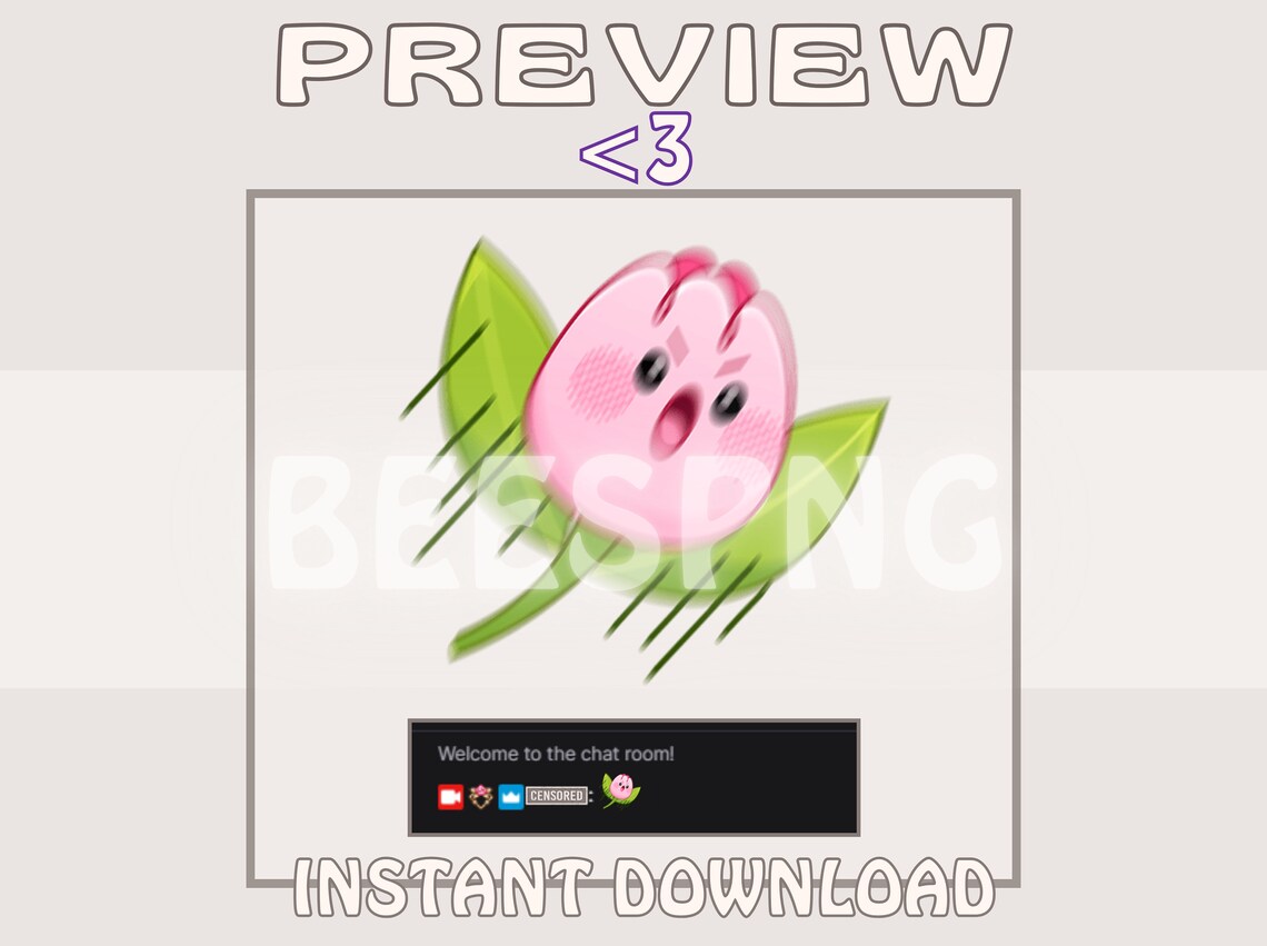 Twitch Emote floral Pounce'' Emotes for Twitch Cute Emotes, Flower ...