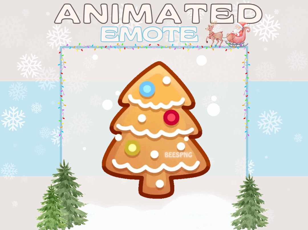 Animated Emote » Tree Cookie » Instant Download | Christmas Stream ...