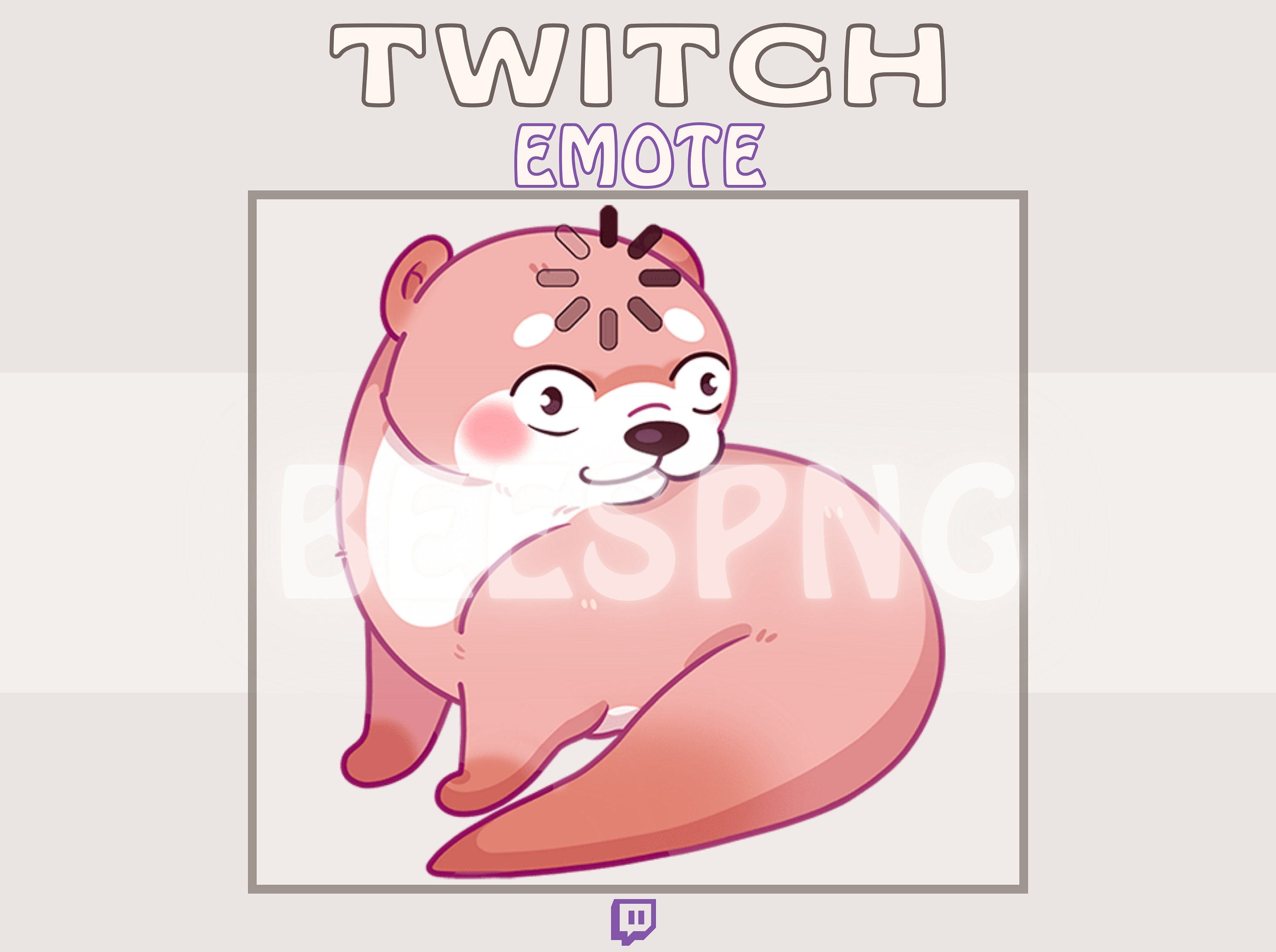 Twitch Emote processing'' Emotes for Twitch Thinking Emote, Otter Emote ...