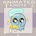 Ghostly Shhhh » Animated Halloween Emote for Twitch | Cute Emotes ...