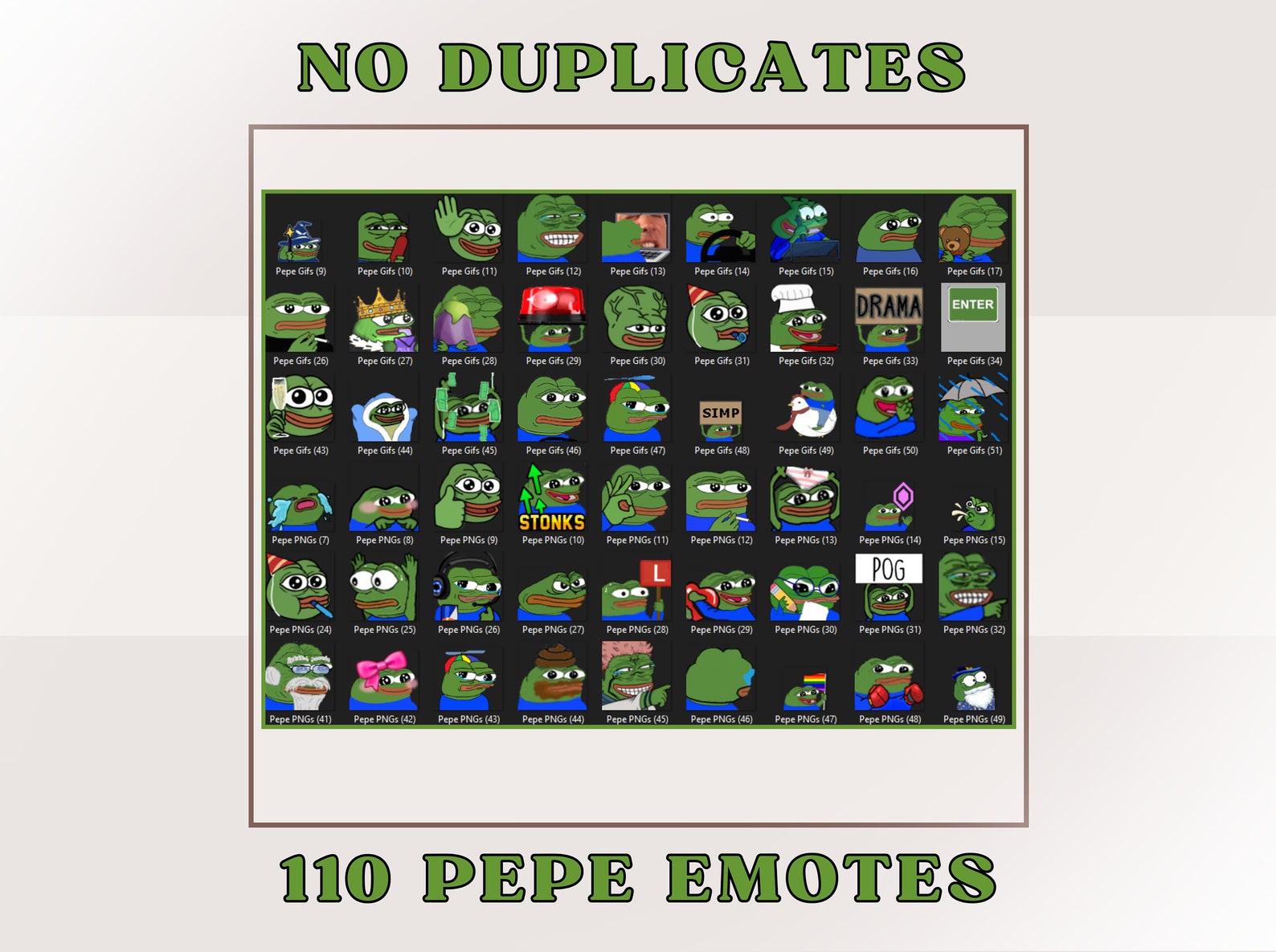Pepe Emote Pack » 110pc Emote Pack » Animated + Static | Discord Emotes ...