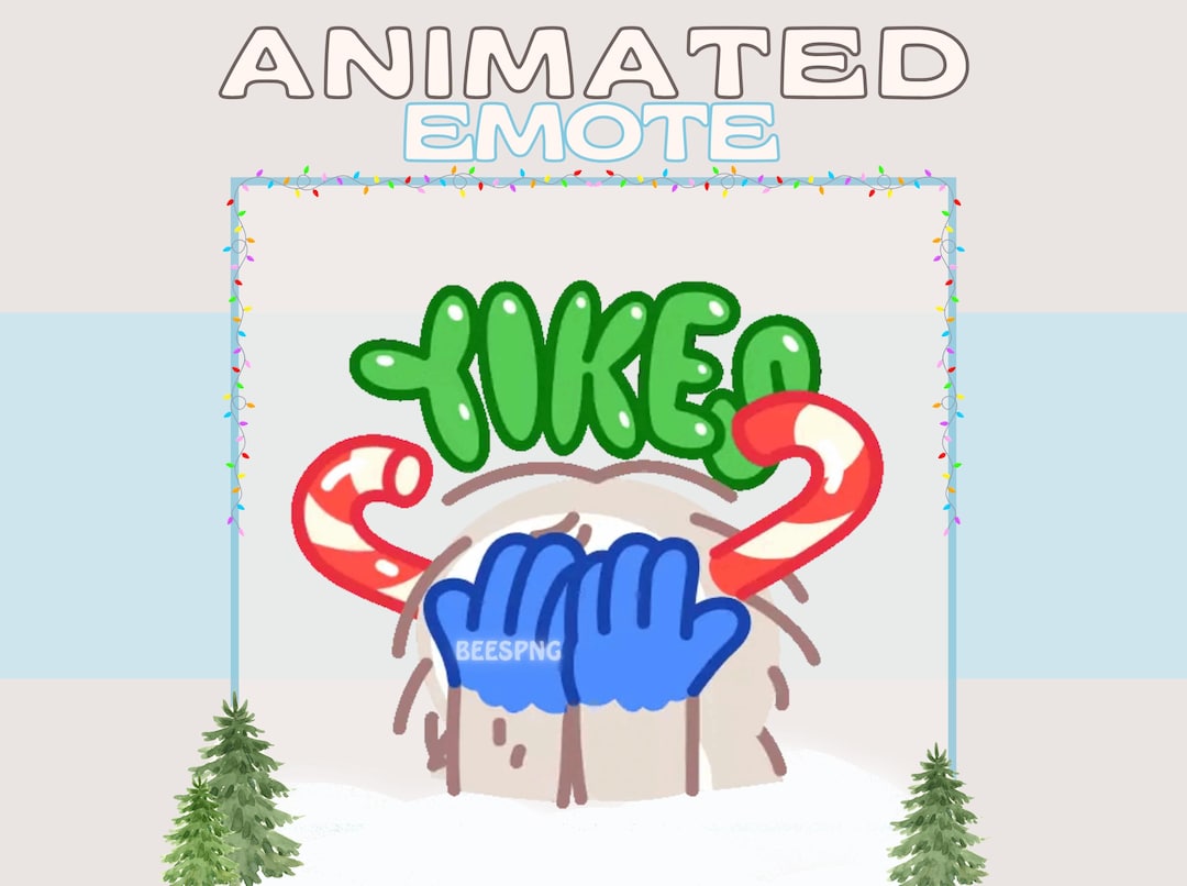YIKES » Animated Christmas Yeti Emote » Available in Set | #beespng ...