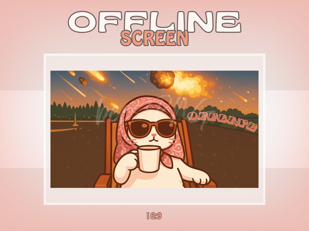 Kawaii Meme Offline Screen & Stream Banner » [ Instant Download ...