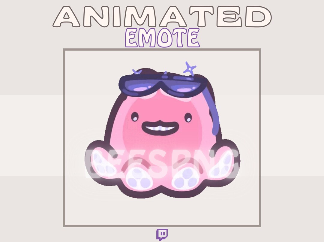 Animated Twitch Emote » "too Cool'' » Emotes for Twitch | Jelly Squid ...