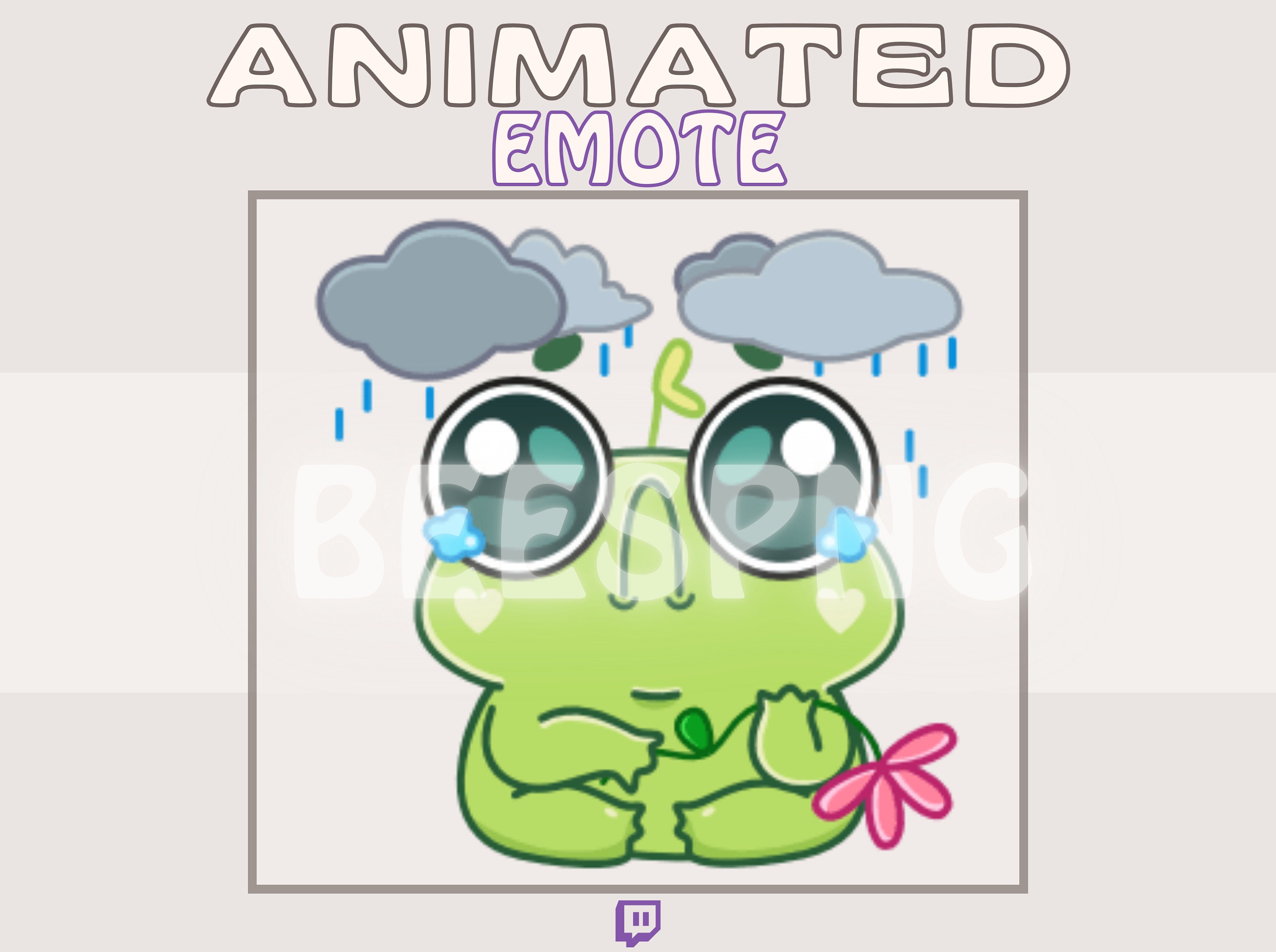 Animated Twitch Emote » ''kawaii Frog Sad'' » Emotes for Twitch ...
