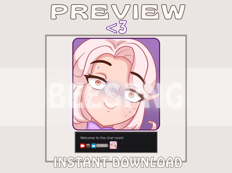 Twitch Emote » "daisy Nervous'' » Emotes for Twitch | Cute Emote, Meme ...