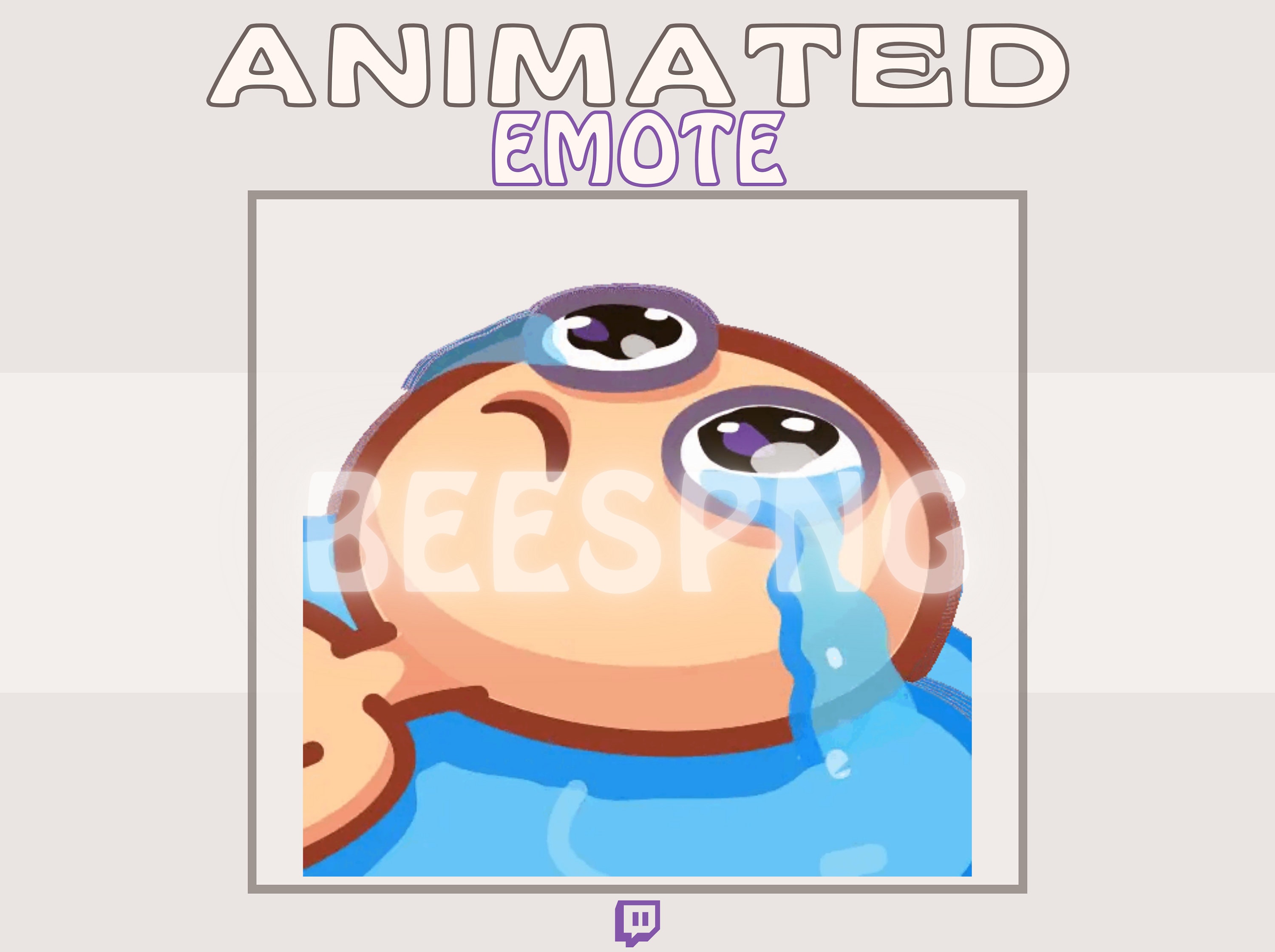 Animated Twitch Emote ''puddle of Tears'' Emotes for Twitch Meme Emotes ...