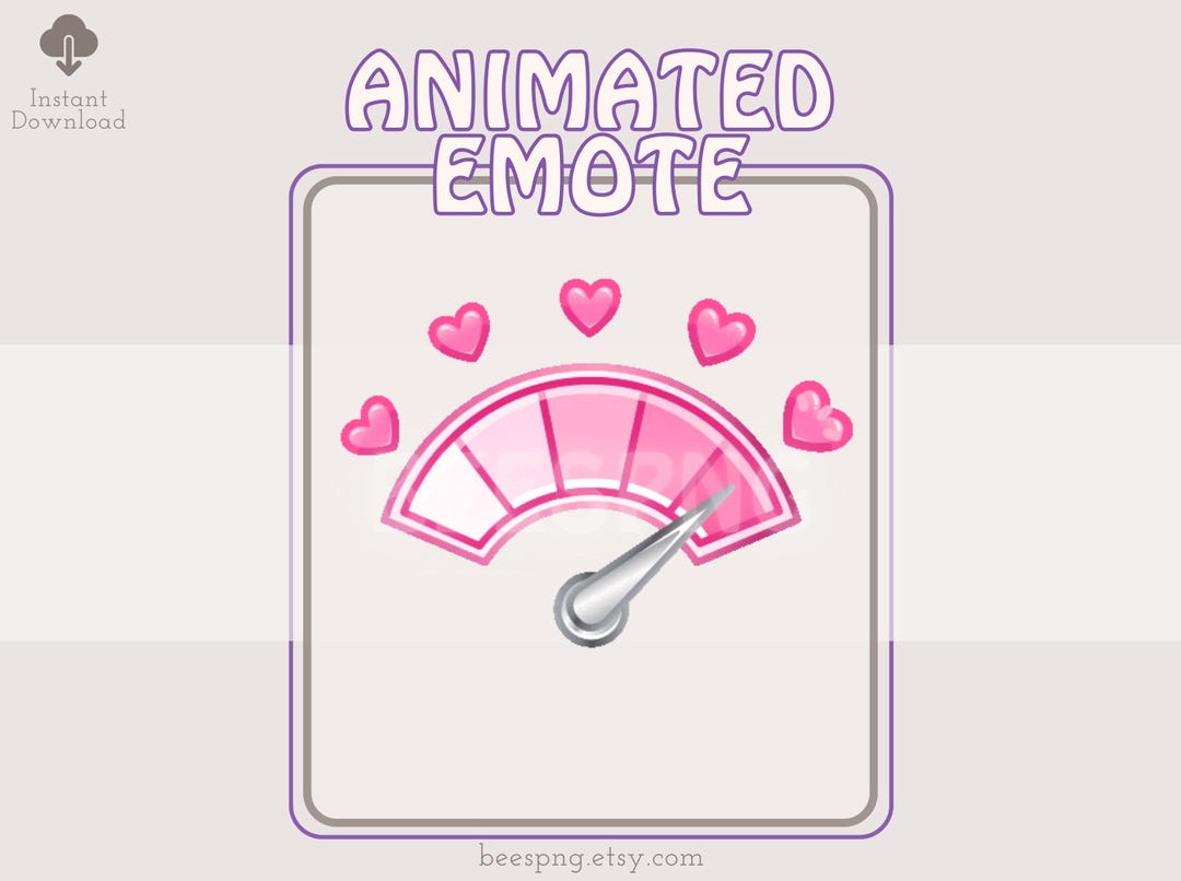 Love Meter » Twitch Emote » Animated [ Instant Download ] // Stream ...