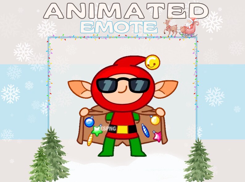 Animated Emote » Dealer Elf » Instant Download | Christmas Stream ...