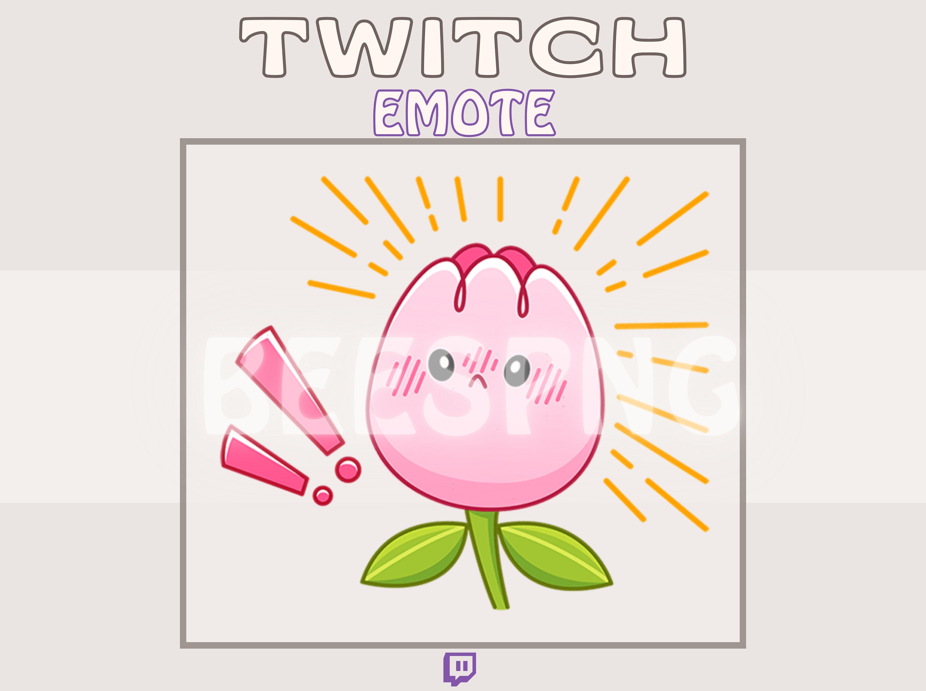 Twitch Emote floral Alerted'' Emotes for Twitch Cute Emotes, Flower ...