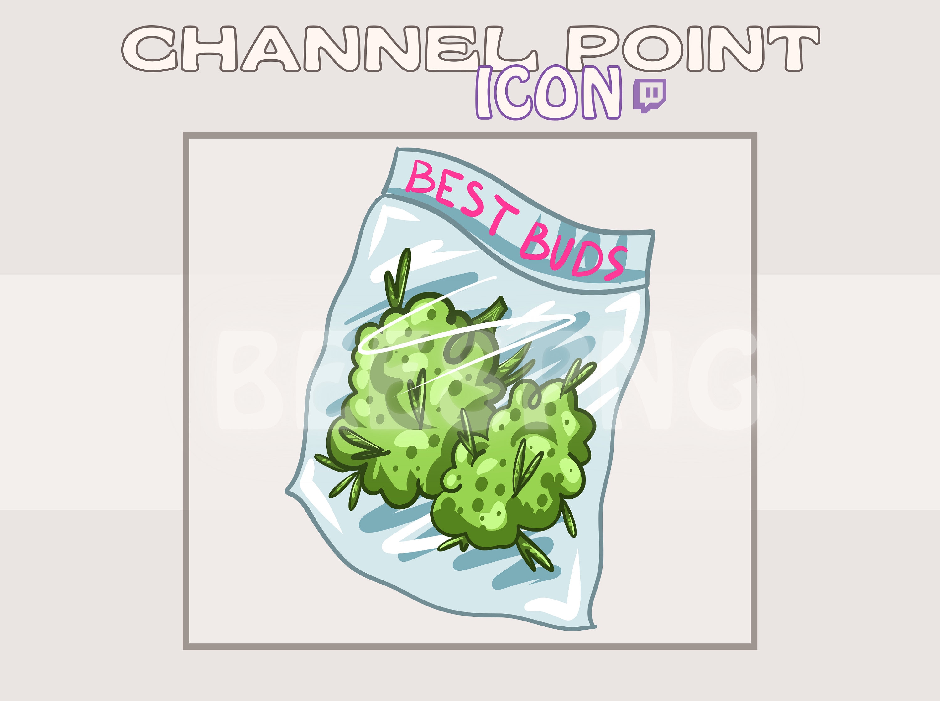 Best Buds ‣ Channel Point Icon • Viewer Currency Icon | 420 Twitch ...