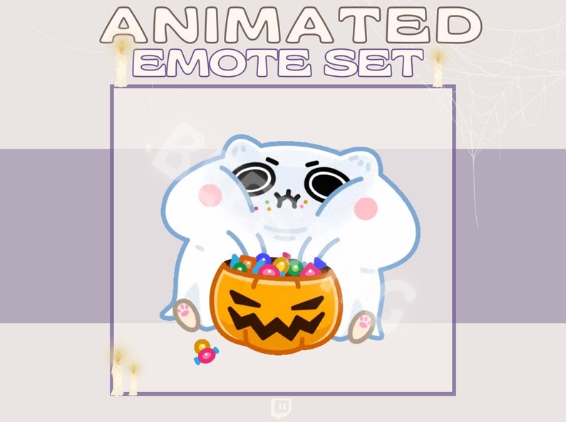 Animated Twitch Emote » Munching Ghost » Halloween Emotes | Hamster ...