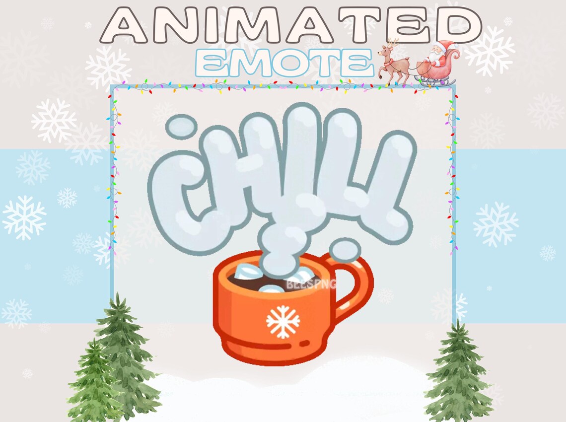 Animated Emote » Chill.. » Text Twitch Emotes, Christmas Emotes ...