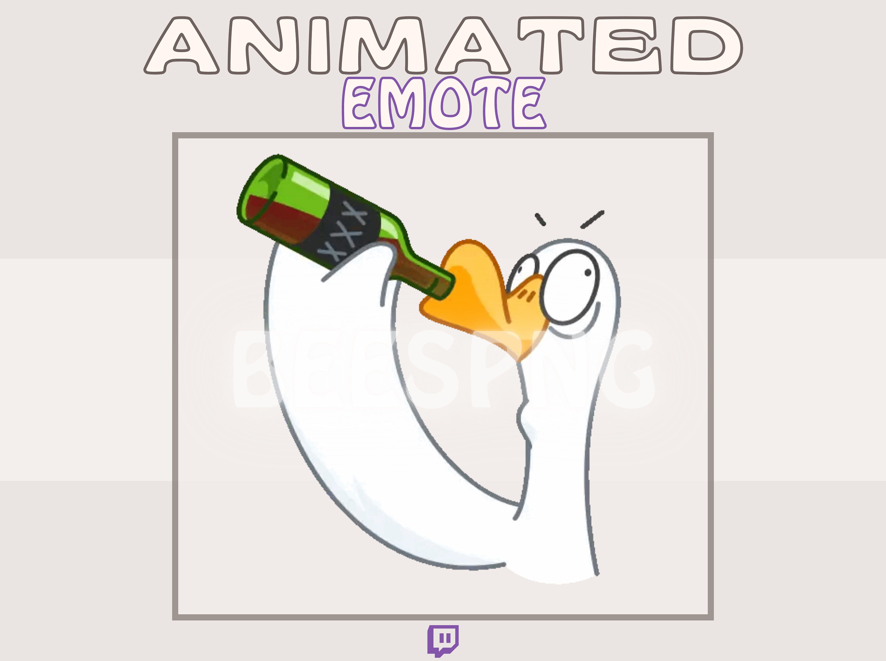 Animated Twitch Emote » ''CHUG'' » Emotes for Twitch | Goose Emotes ...